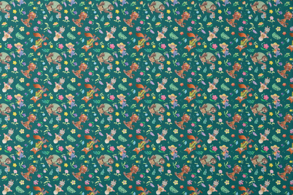 Disney Zootopia Flower Character Toss on Green