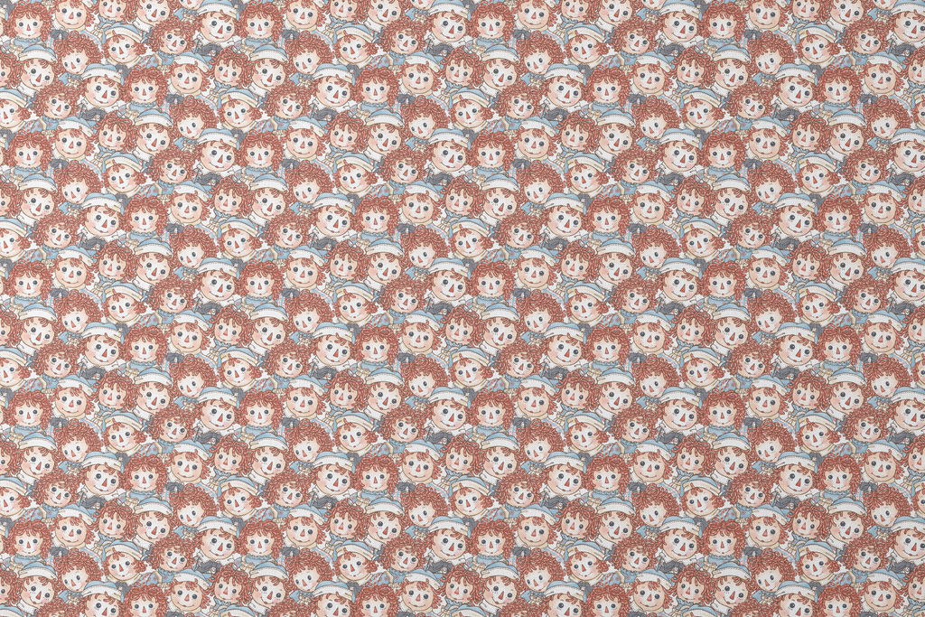 Raggedy Ann and Andy Neutral | Fabric by the Yard