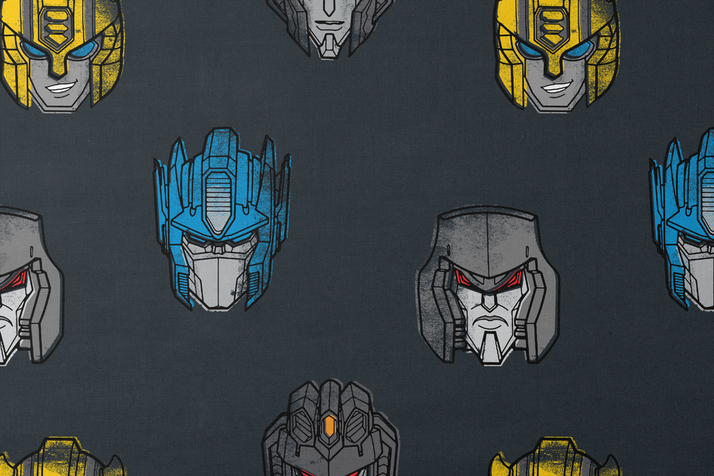 Hasbro Transformers Robot Heads | Fabric by the Yard