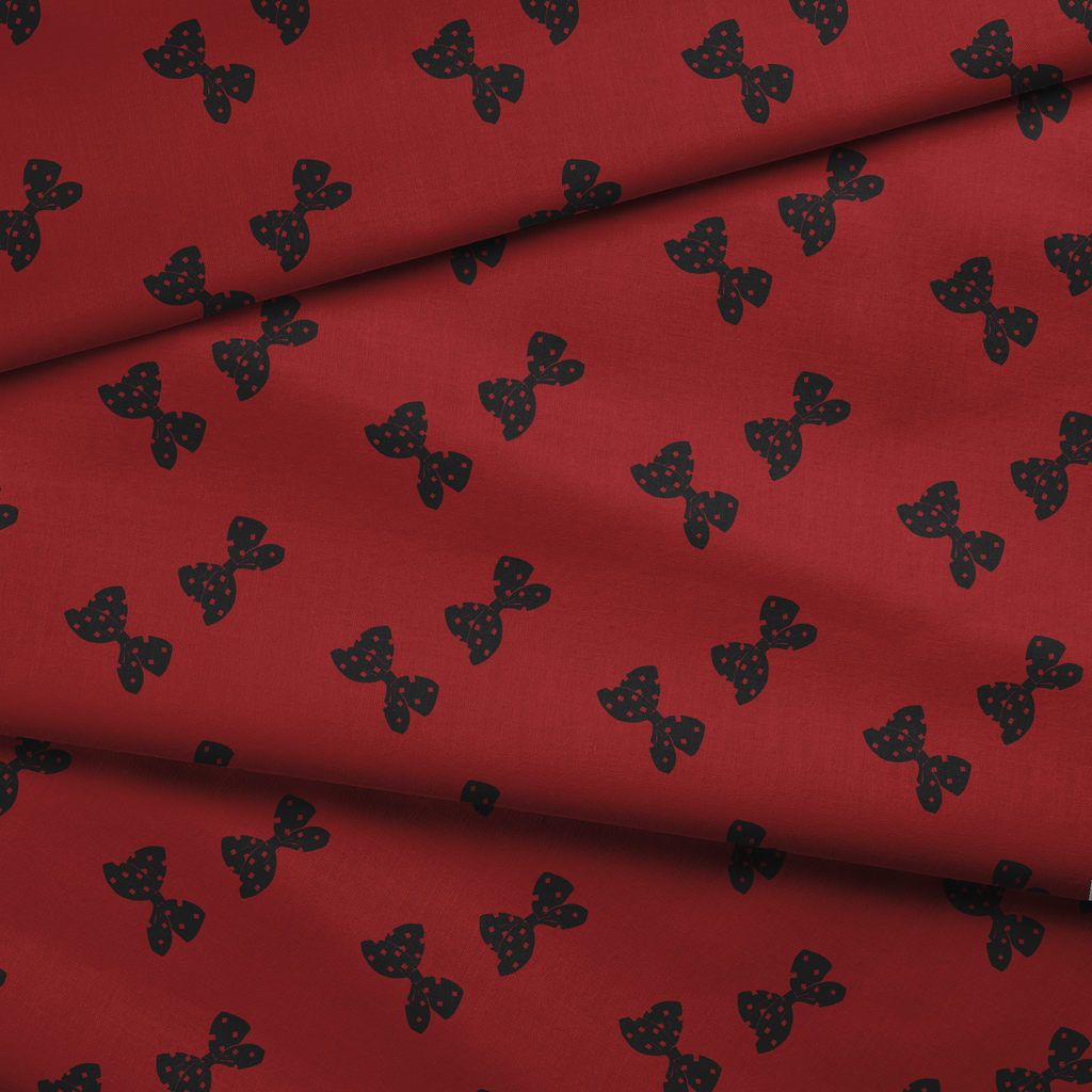 Grace Bow in Crimson | Fabric by the Yard