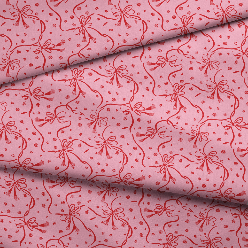 Festive Bow in Orchid | Fabric by the Yard
