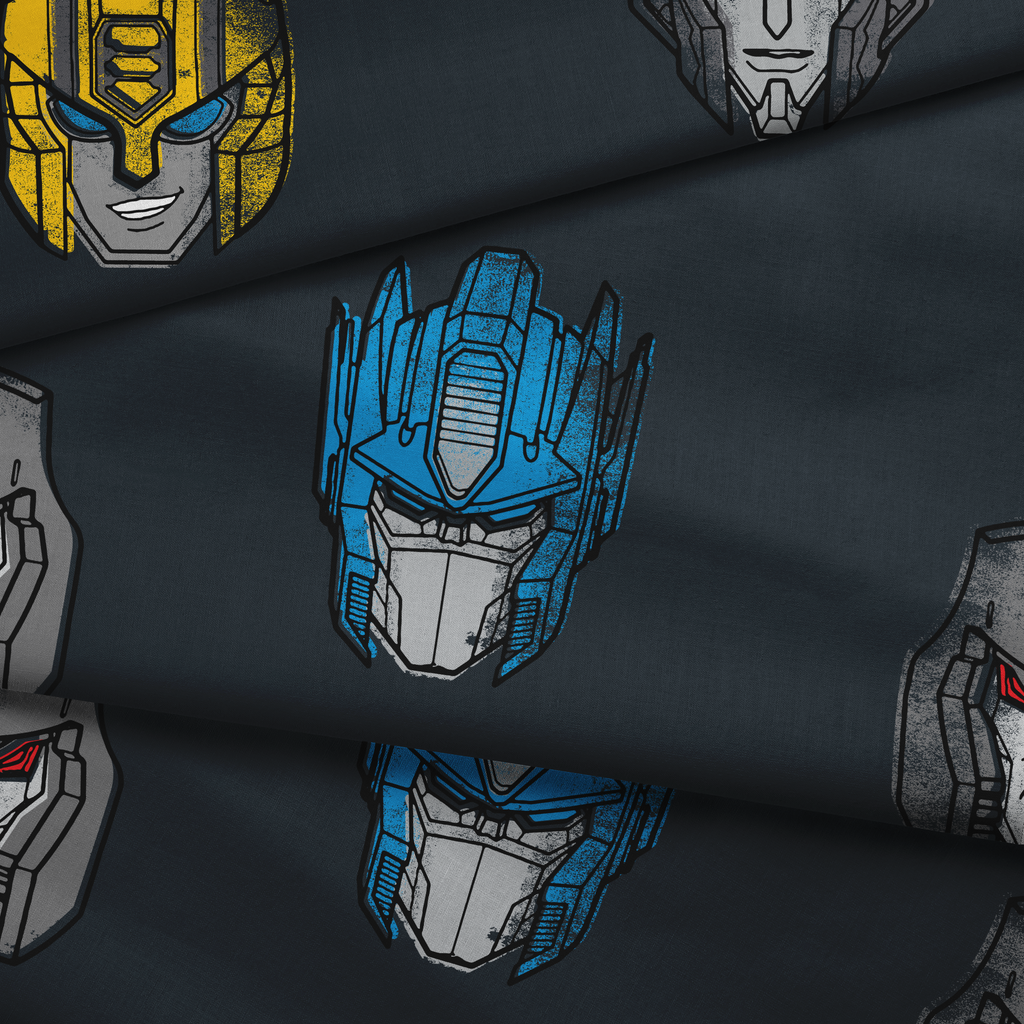 Hasbro Transformers Robot Heads | Fabric by the Yard