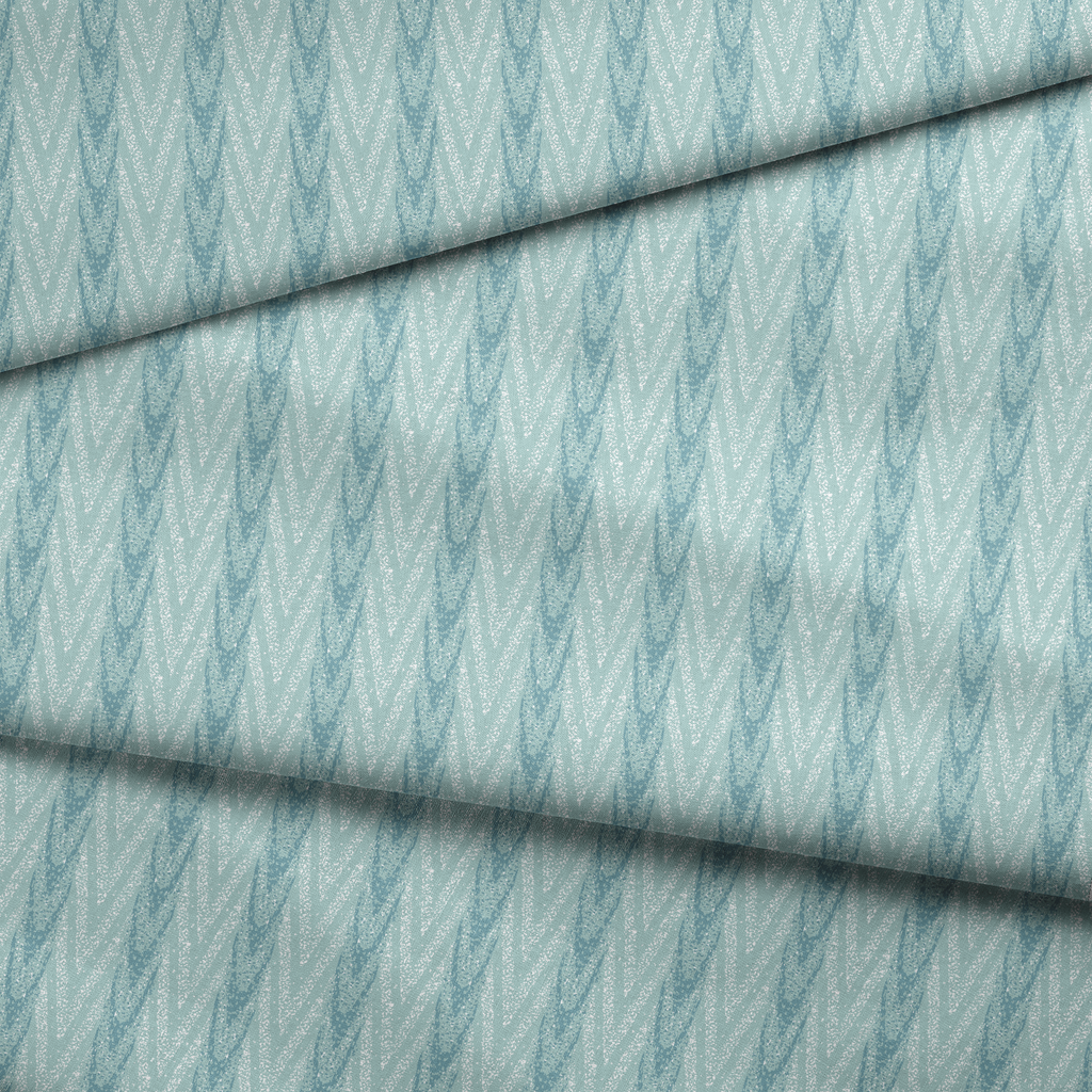 Speckled Chevron on Cloud | Fabric by the Yard