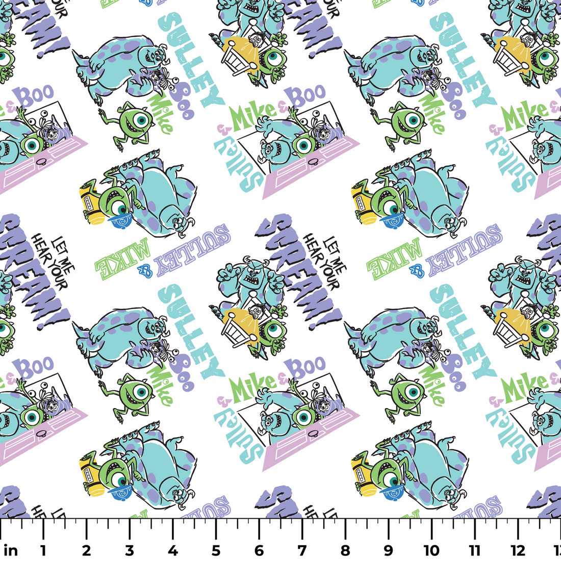 Disney and Pixar's Monsters, Inc. White Monster Family