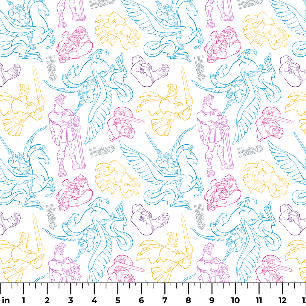 Disney Hercules Mythical Line Art Character