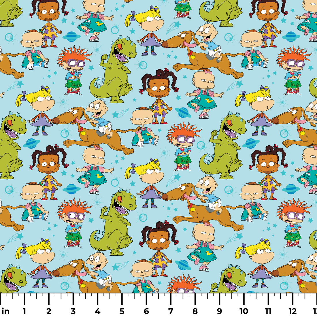 Nickelodeon Rugrats - Team Spirit! - Playful Character | Fabric by the Yard