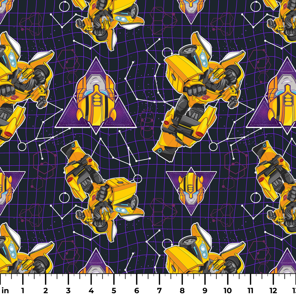 Hasbro Transformers Robot Grid | Fabric by the Yard