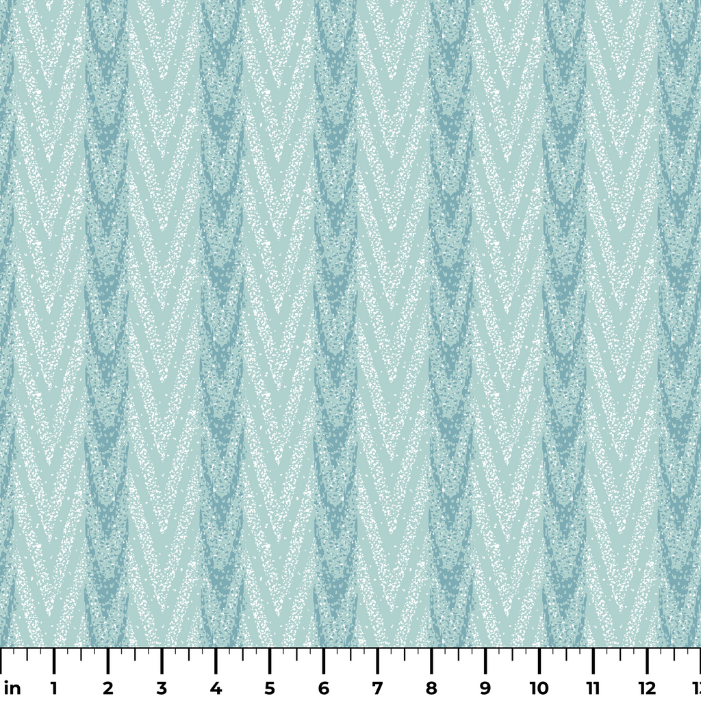 Speckled Chevron on Cloud | Fabric by the Yard