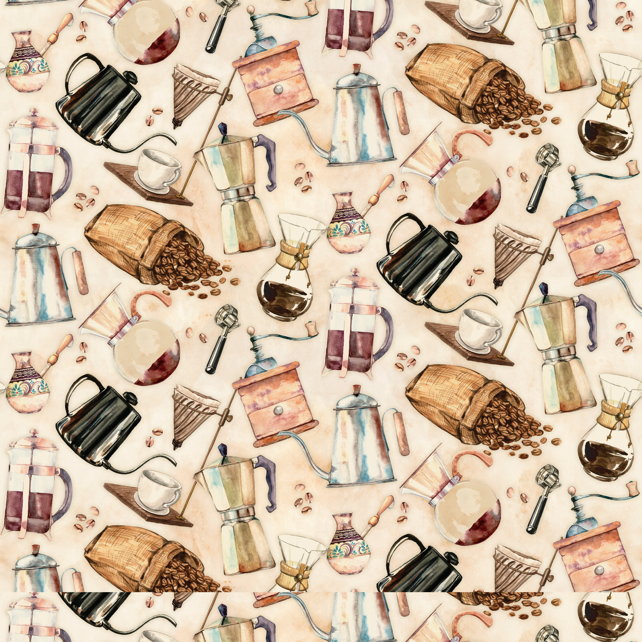 Kate Ward Thacker - Café Society - Vintage Coffee Collection | Fabric ...