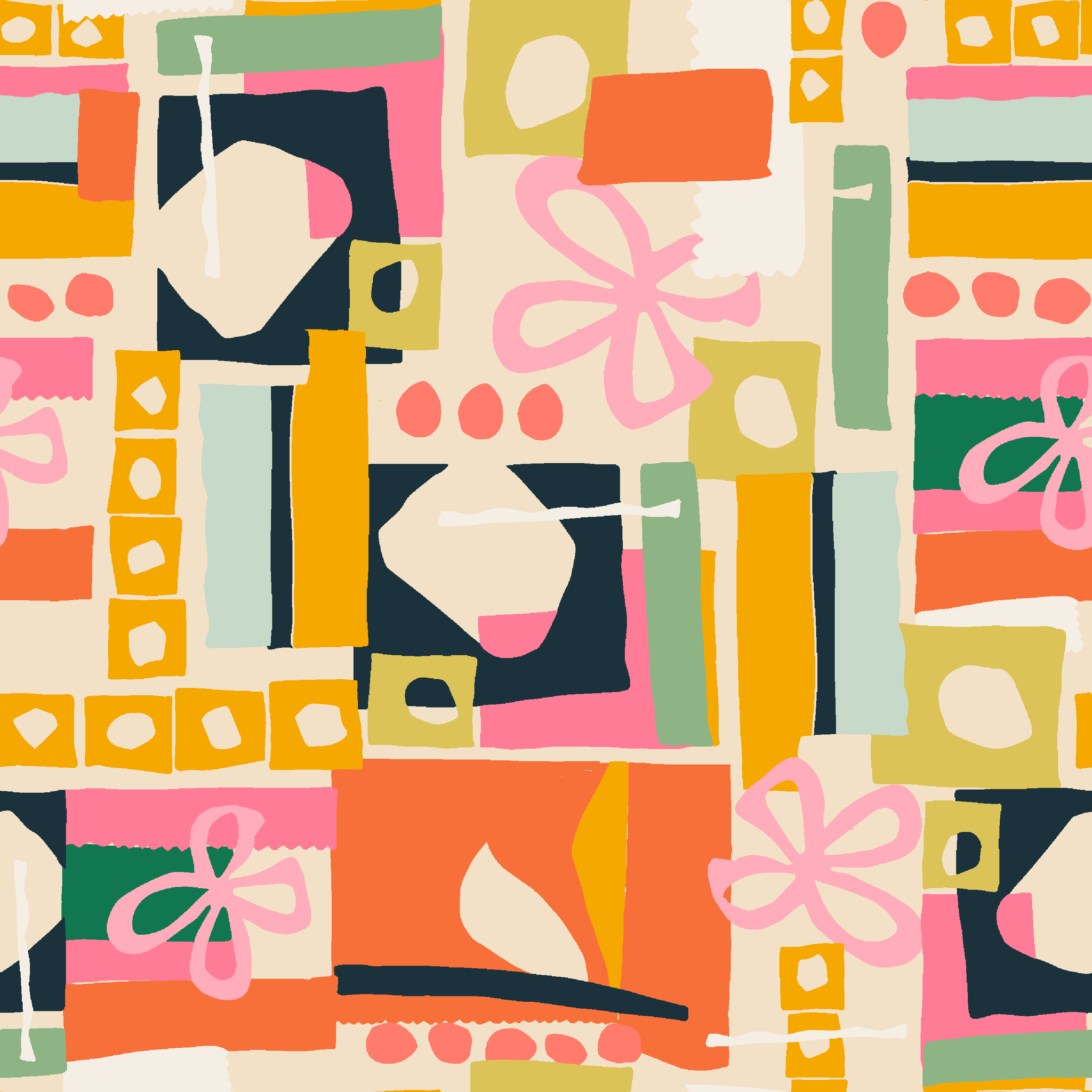 Breathe Live Explore Floral Fly Sunset | Fabric by the Yard