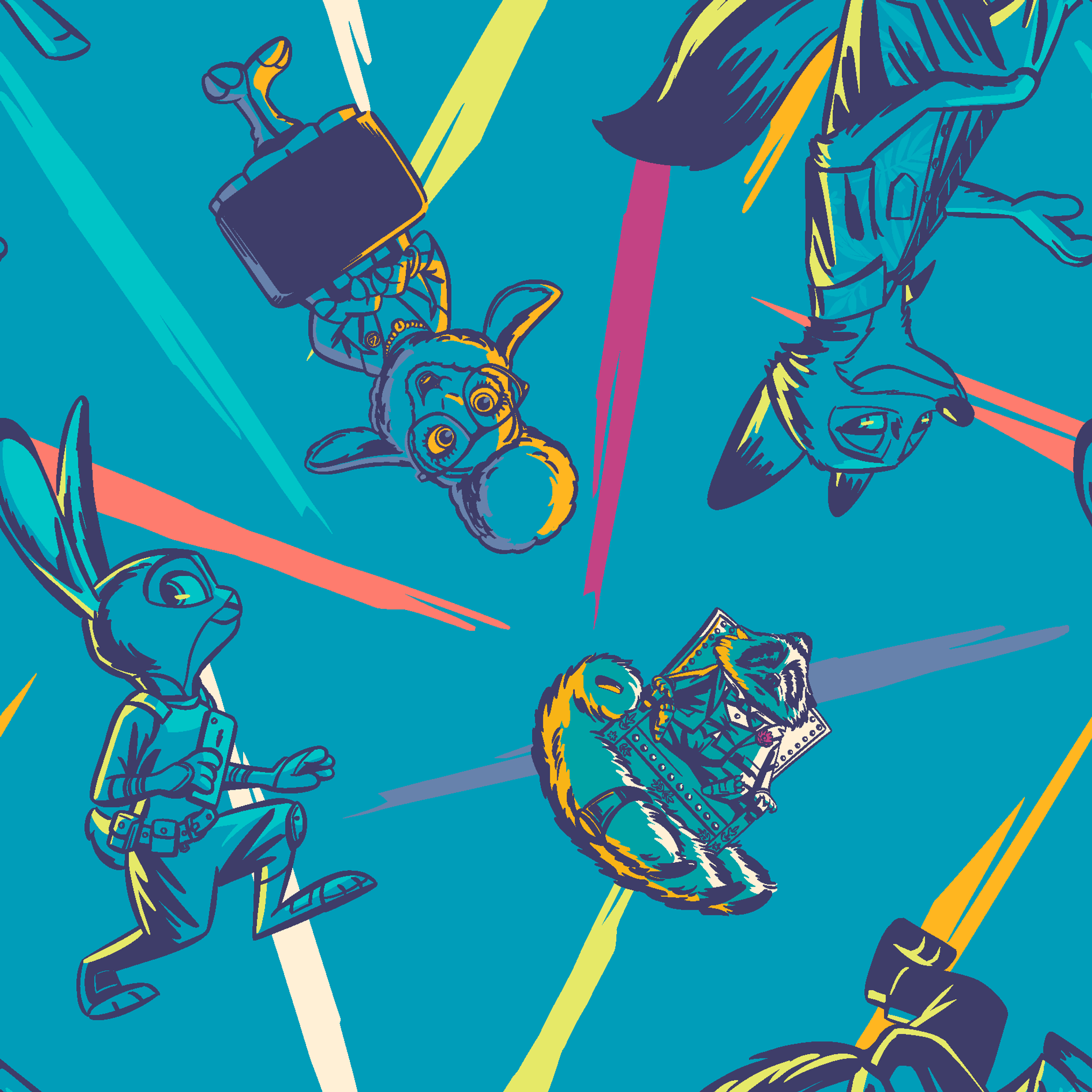 Disney Zootopia Sneaky Toss on Blue