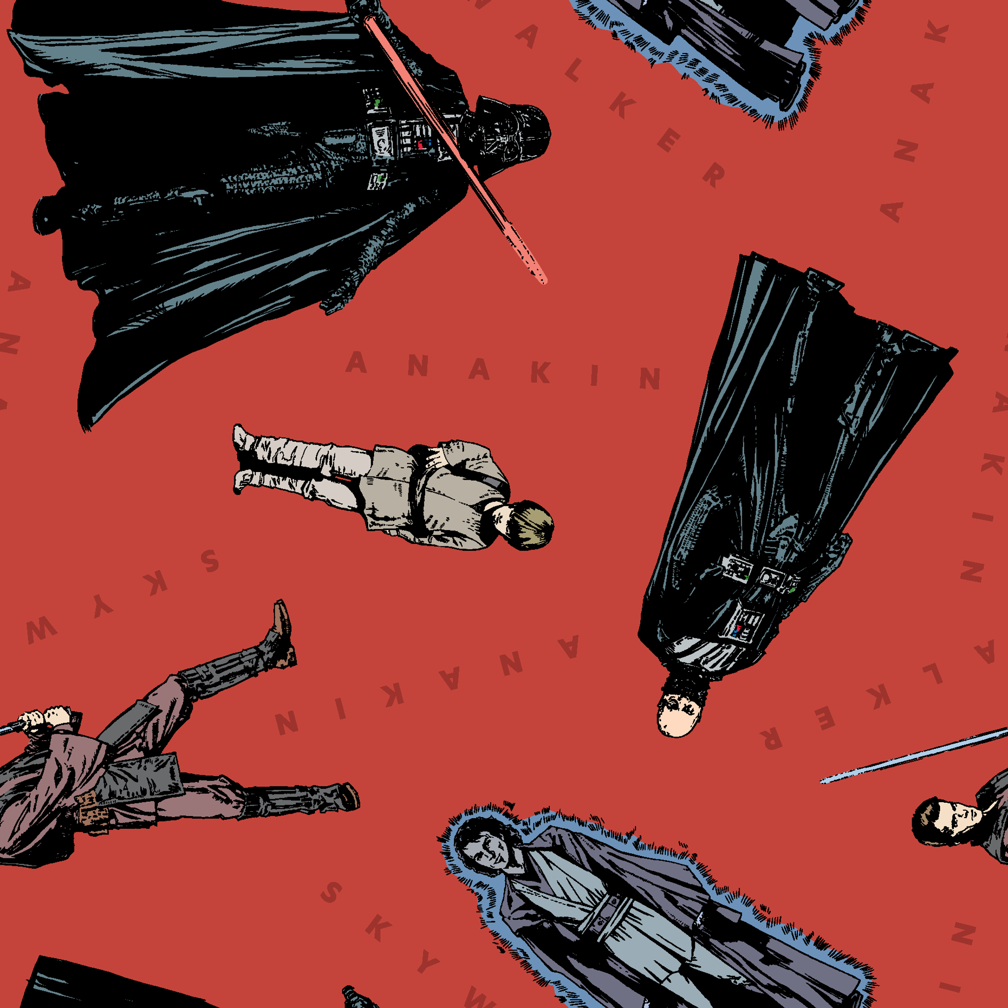STAR WARS™ Anakin on Red Background