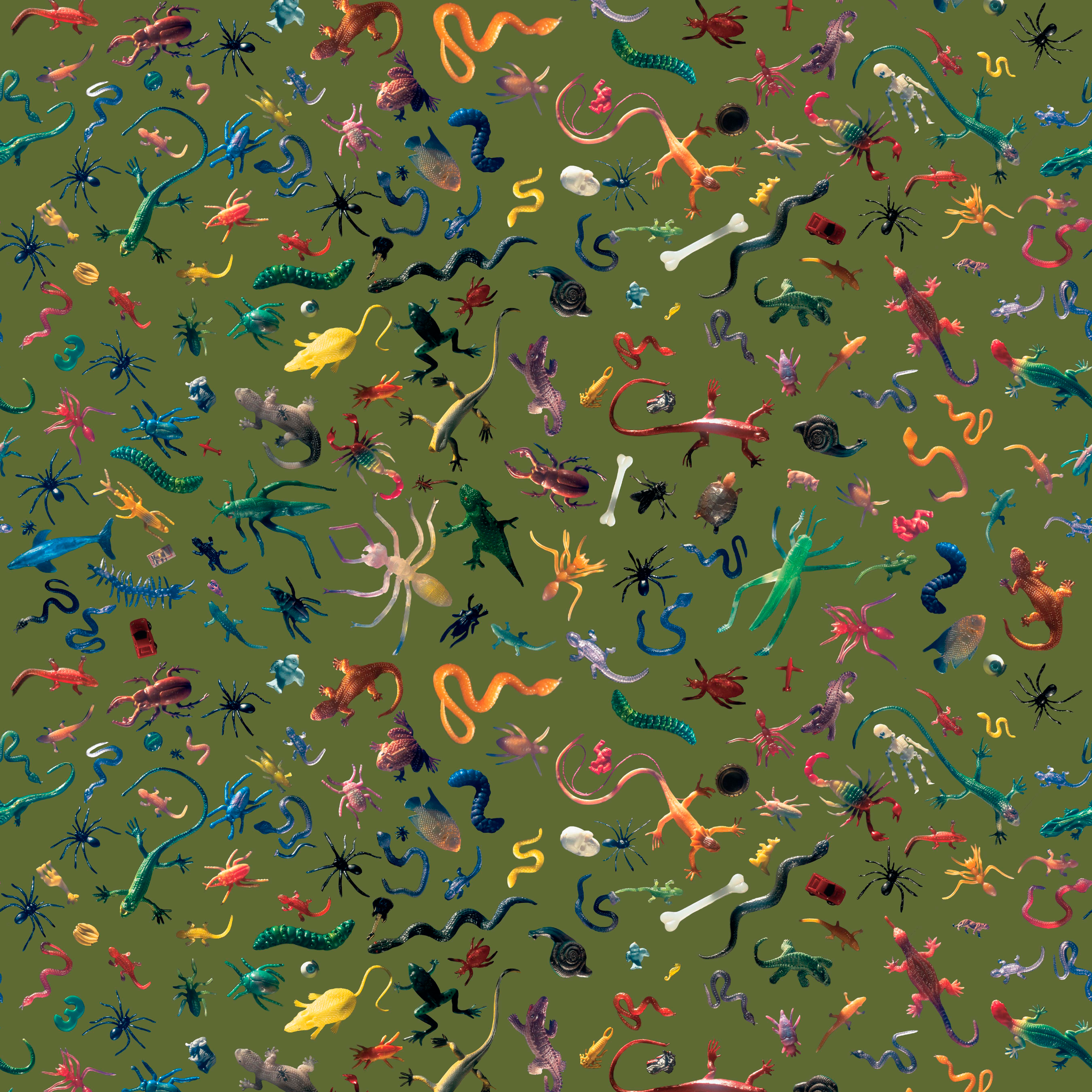 I Spy Creepy Crawlies on Green | Cotton Fabric by the Yard | Printed in ...