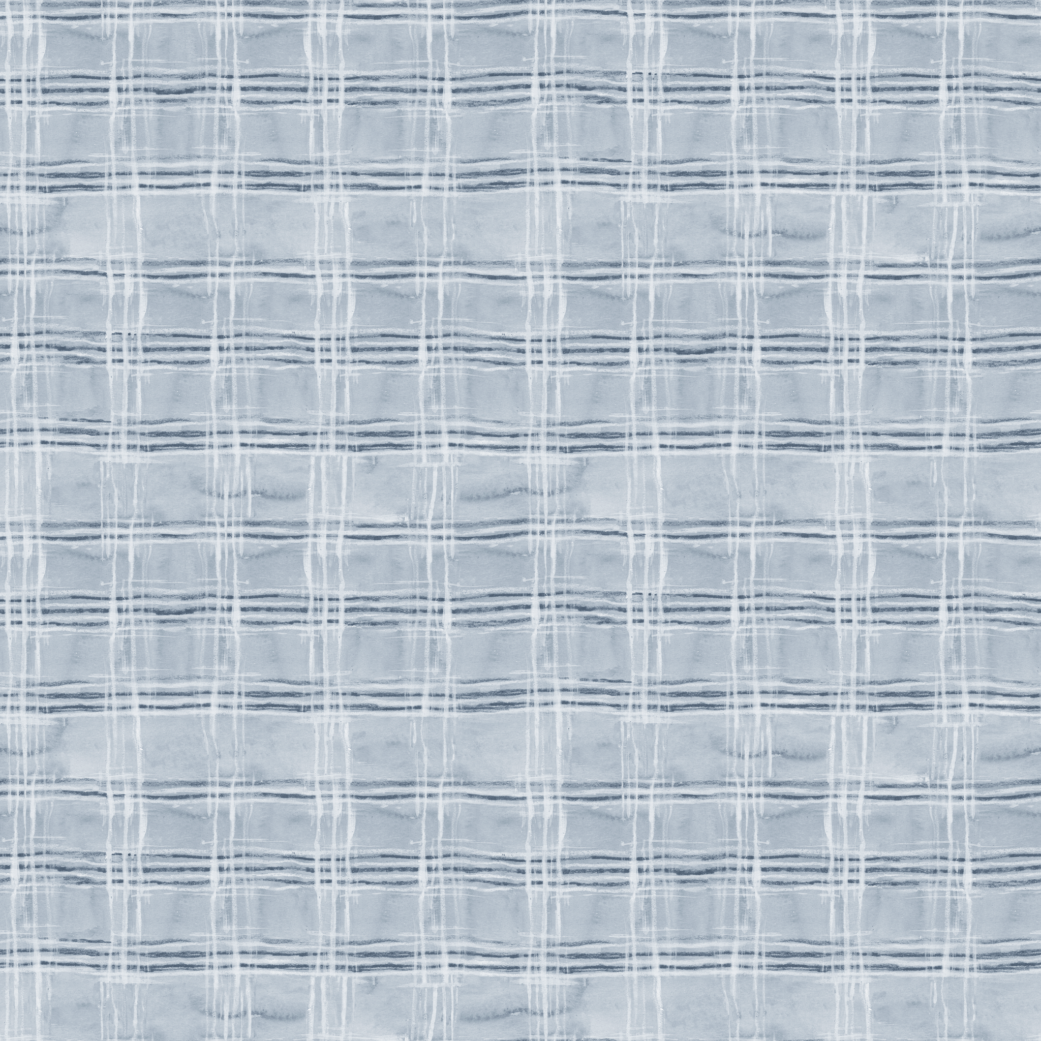 Susan Winget Light Gray Plaid Linen Texture | Fabric by the Yard