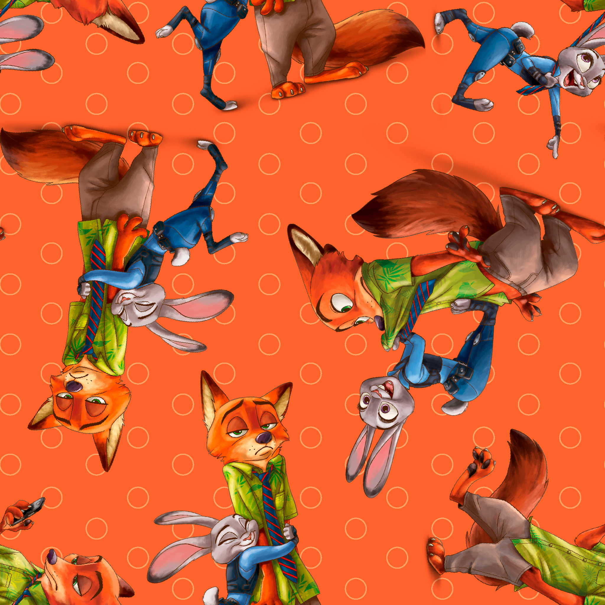 Disney Zootopia Best of Friends Toss on Orange