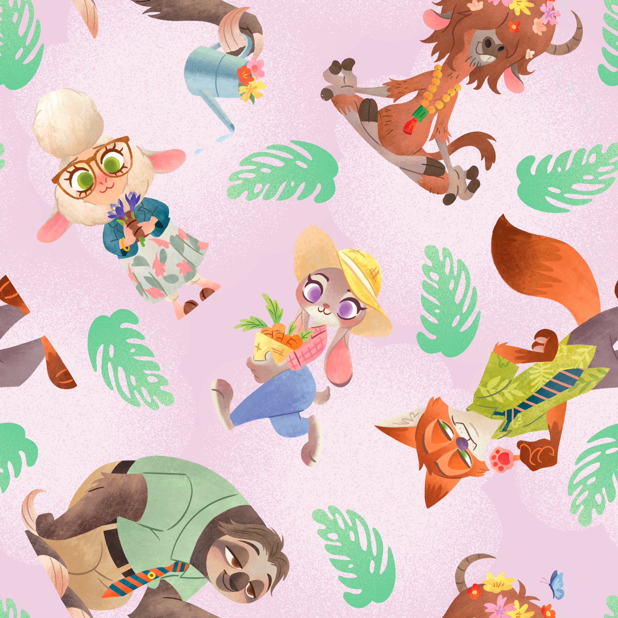 Disney Zootopia Garden Toss on Purple