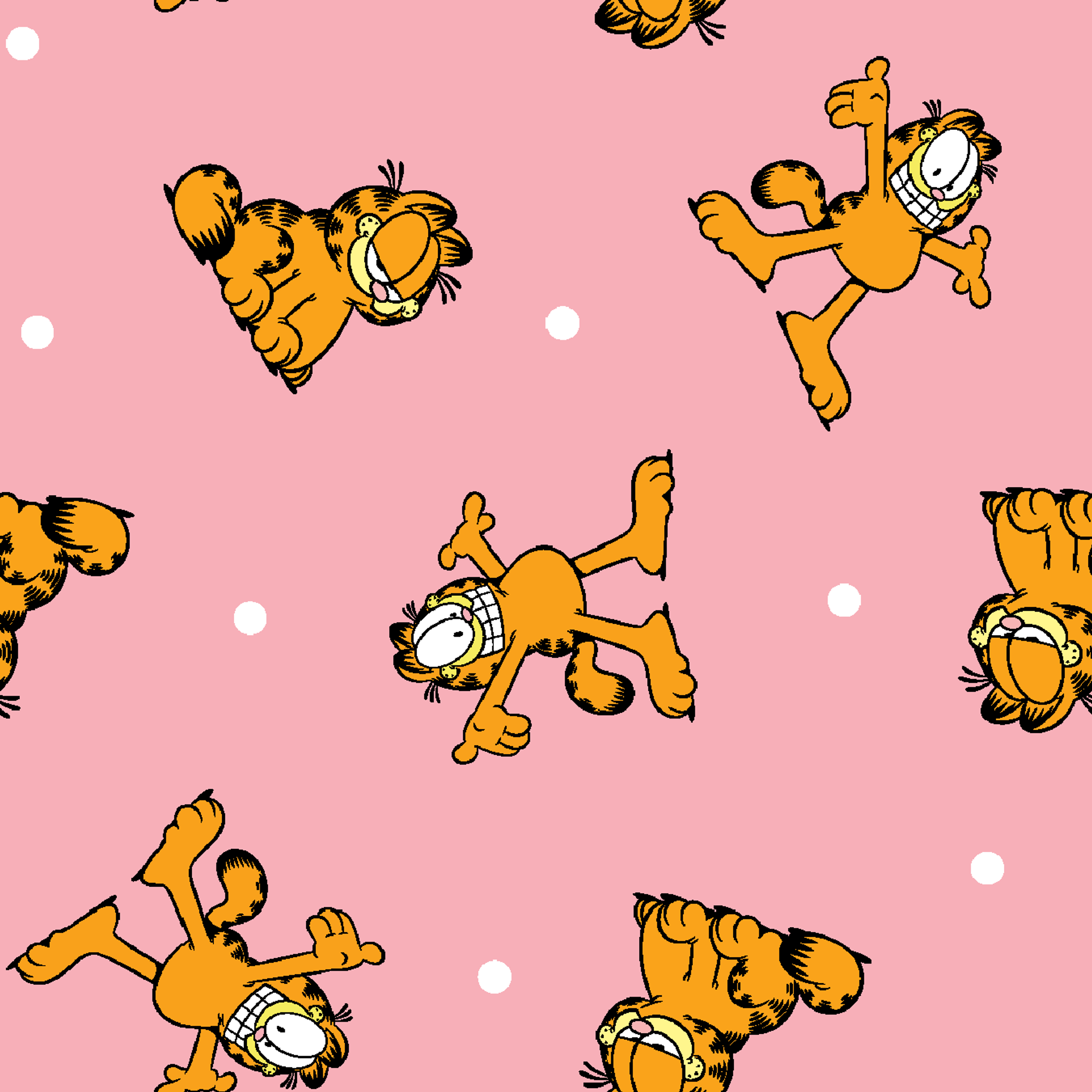 Nickelodeon Garfield - Playful Paws - Pink Character | Fabric by the Yard