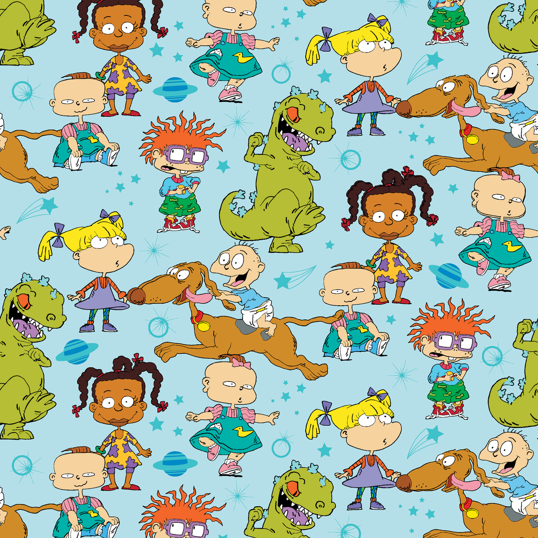 Nickelodeon Rugrats - Team Spirit! - Playful Character | Fabric by the Yard