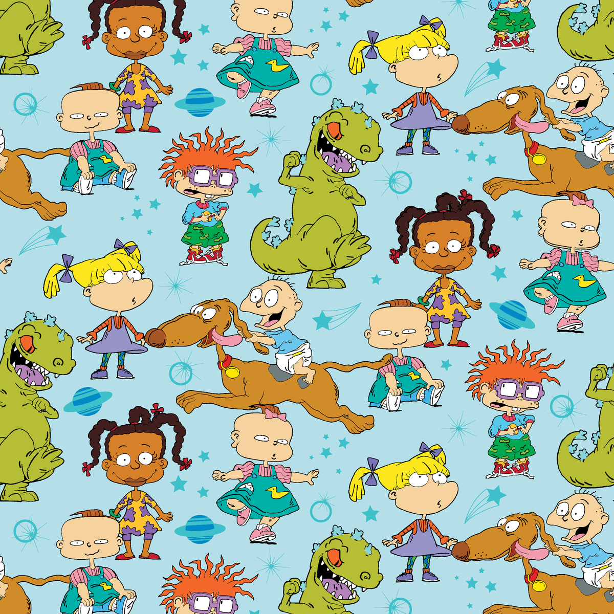 Nickelodeon Rugrats - Team Spirit! - Playful Character | Fabric by the Yard