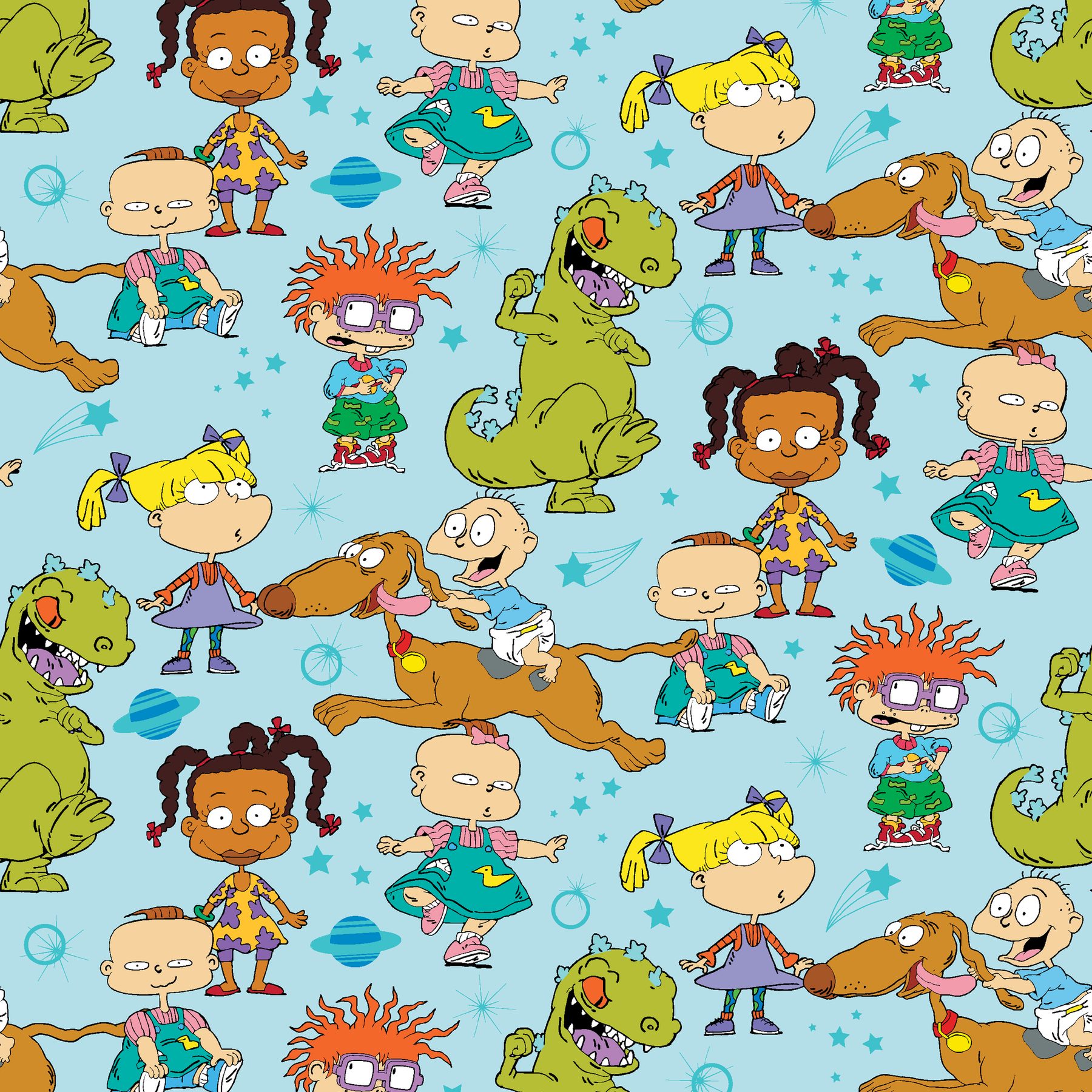 Nickelodeon Rugrats - Team Spirit! - Playful Character | Fabric by the Yard