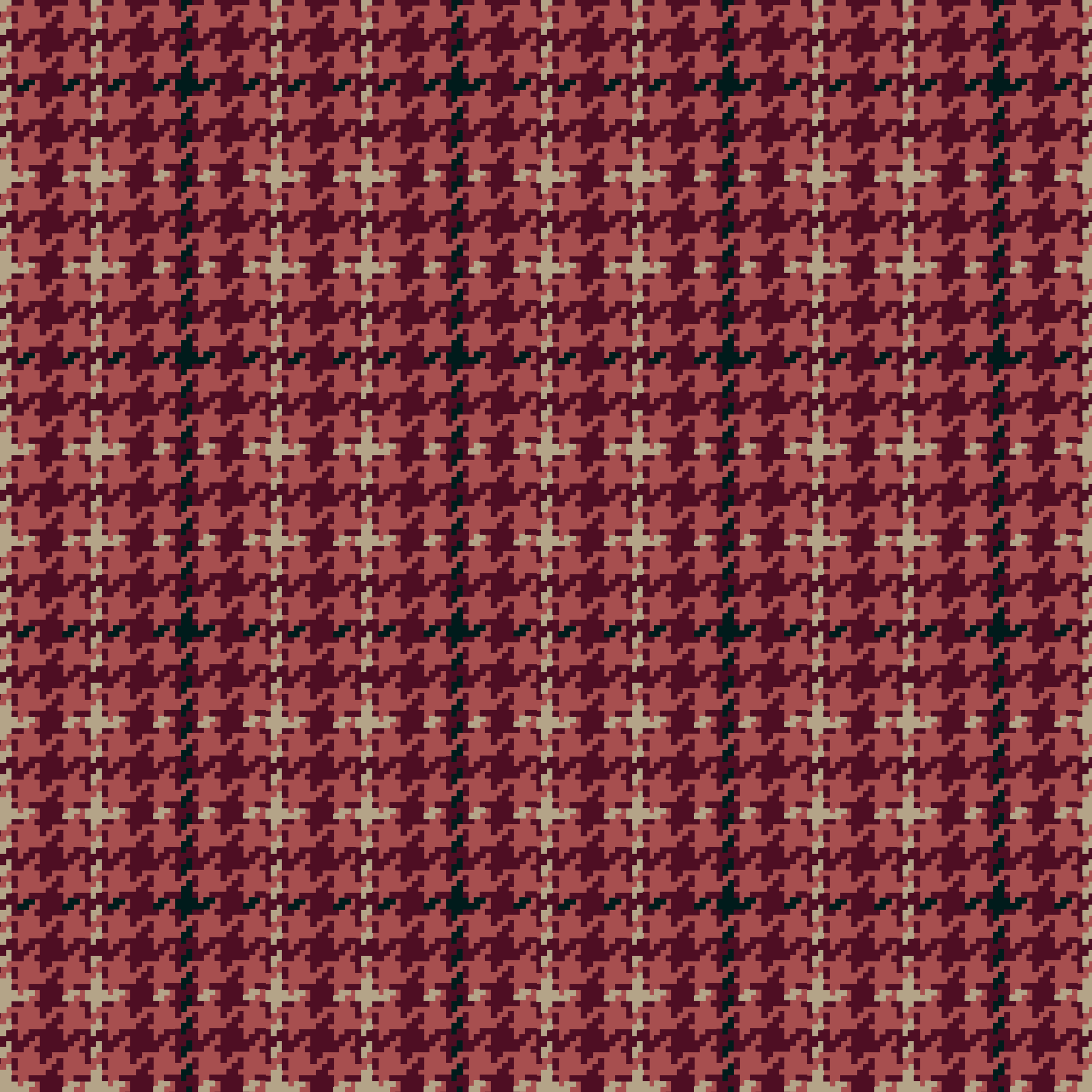Joyful Houndstooth on Burgundy | Fabric by the Yard