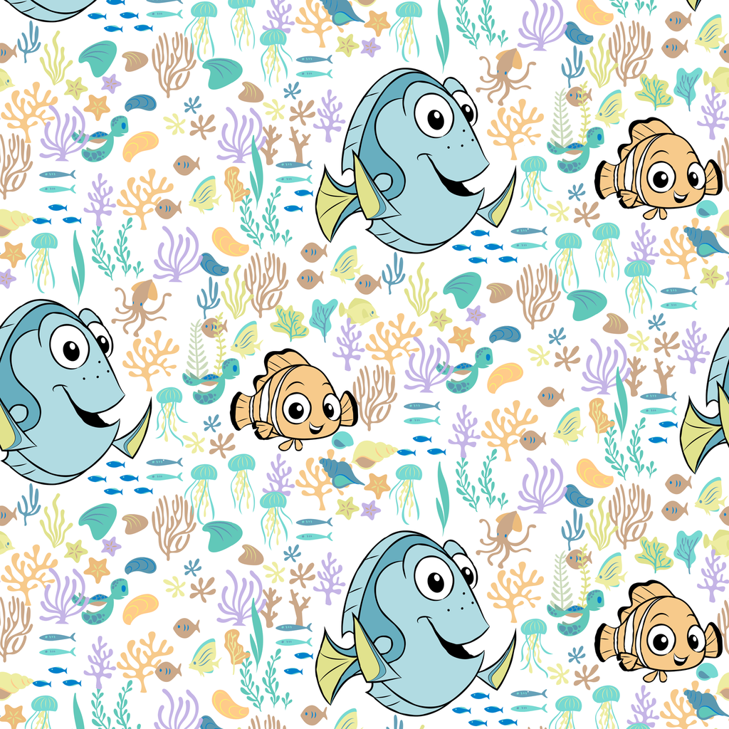 Disney and Pixar's Finding Nemo Coral Ocean | Fabric by the Yard