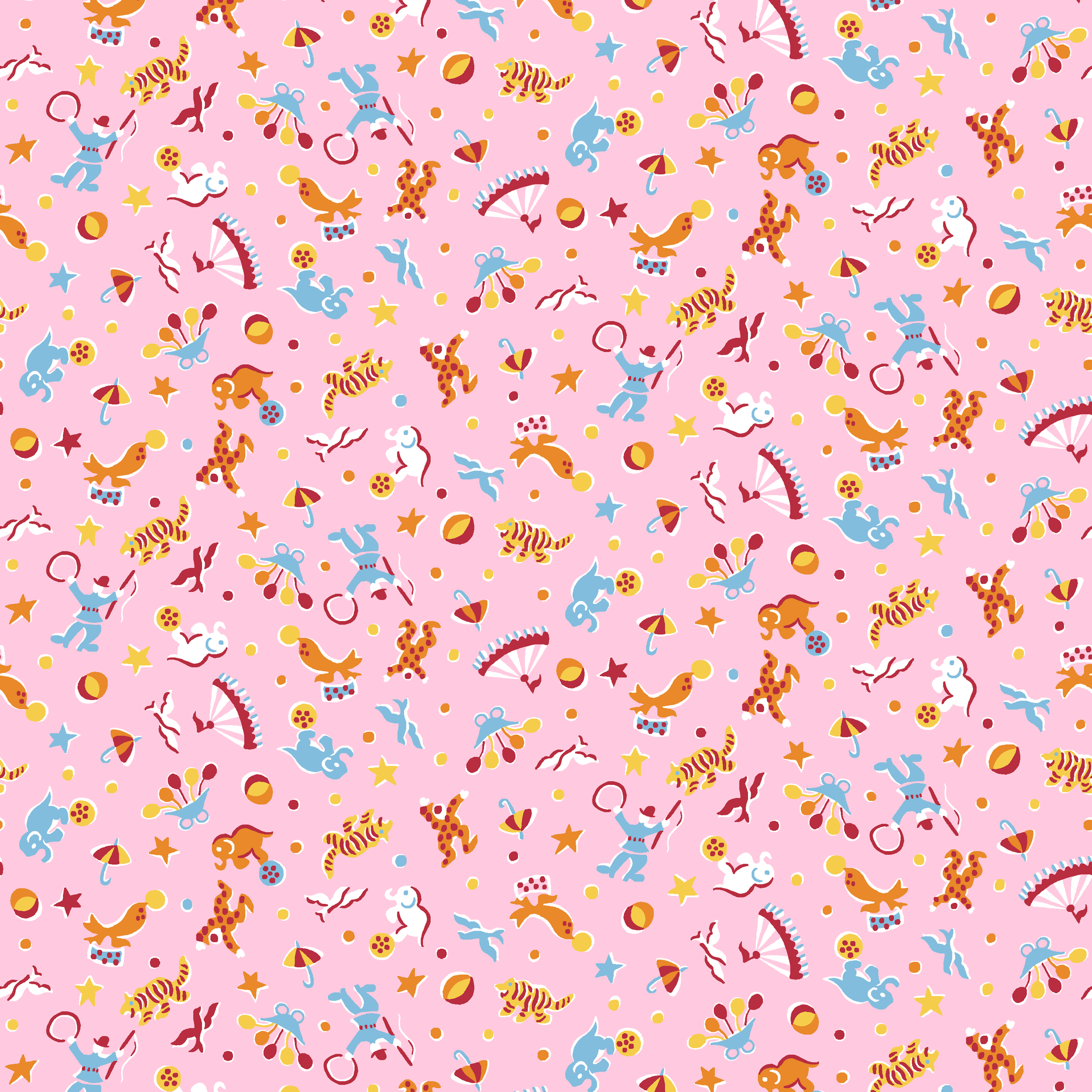 Circus Jubilee - Pink Carnival | Fabric by the Yard