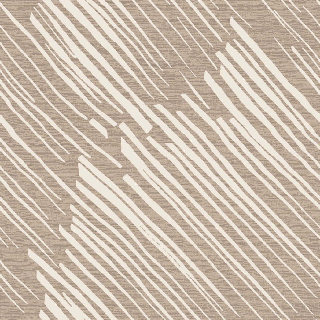 Diagonal Stripes on Beige | Peel & Stick Wallpaper