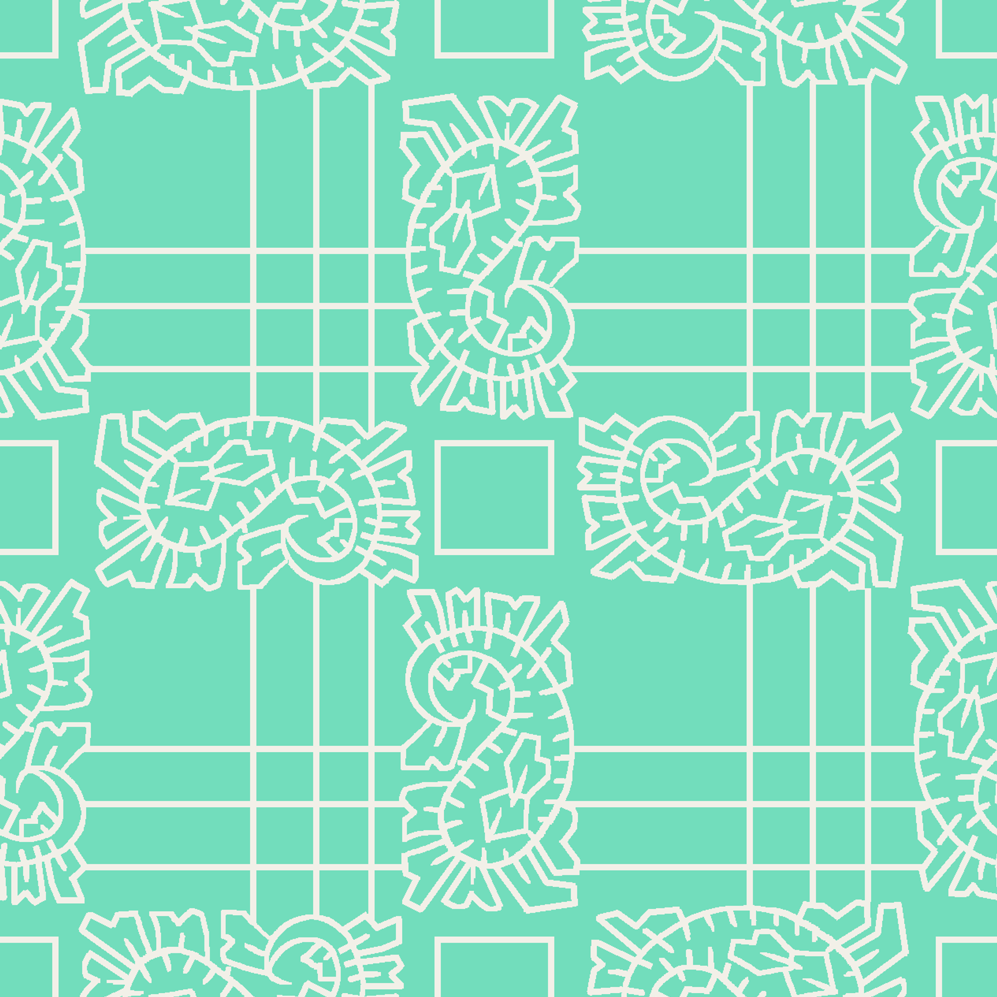 Mint Condition - Paisley Plaid | Fabric by the Yard
