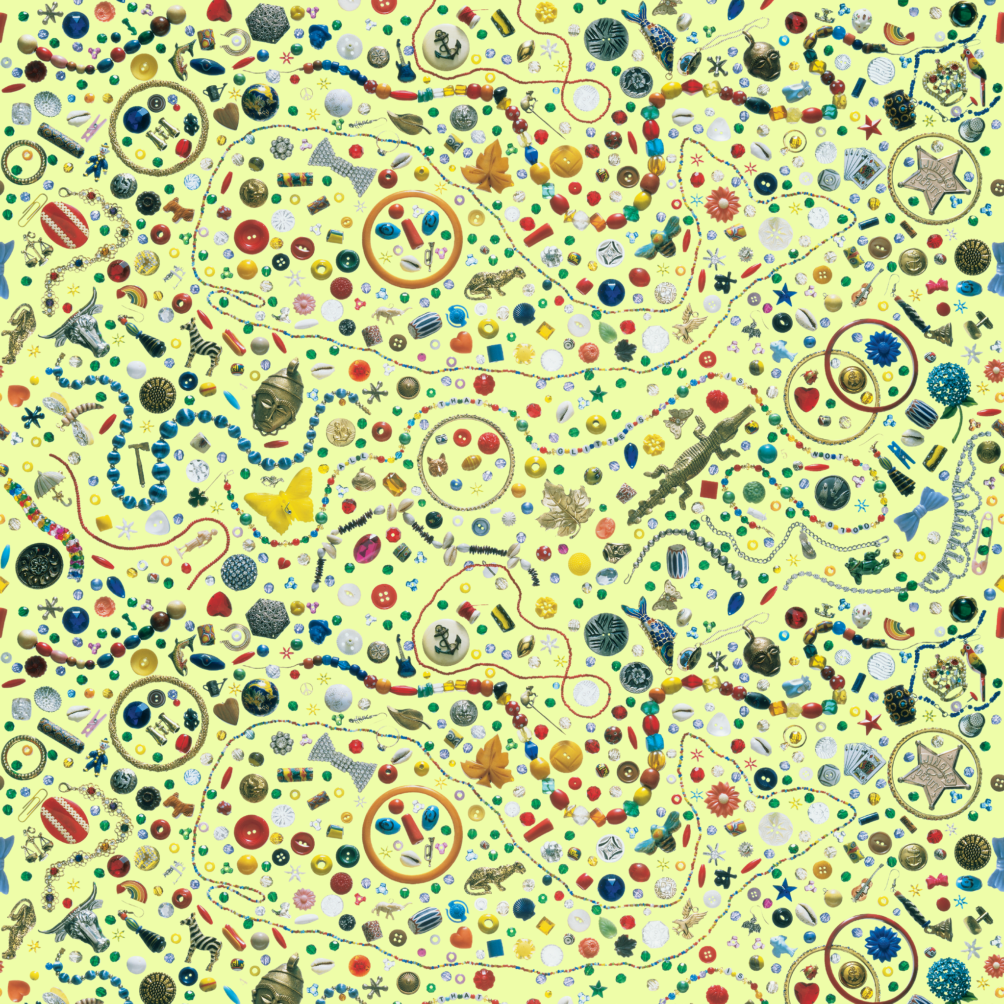 I Spy Mystery on Yellow | Cotton Fabric by the Yard | Printed in the USA