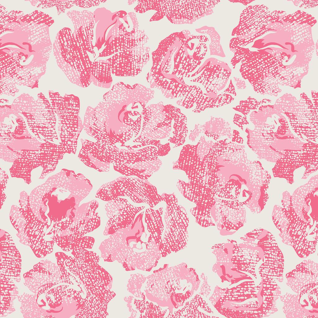 Passion Rose in Ruby | Peel & Stick Wallpaper