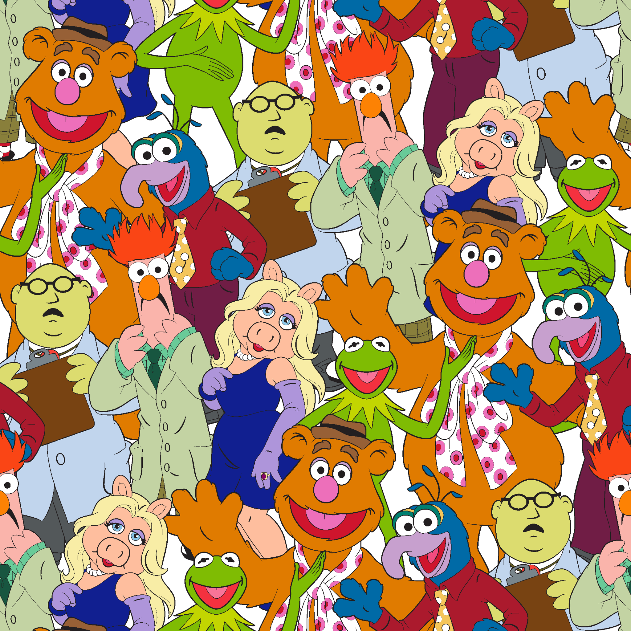 Disney Muppets Classic Character Pattern | Fabric by the Yard