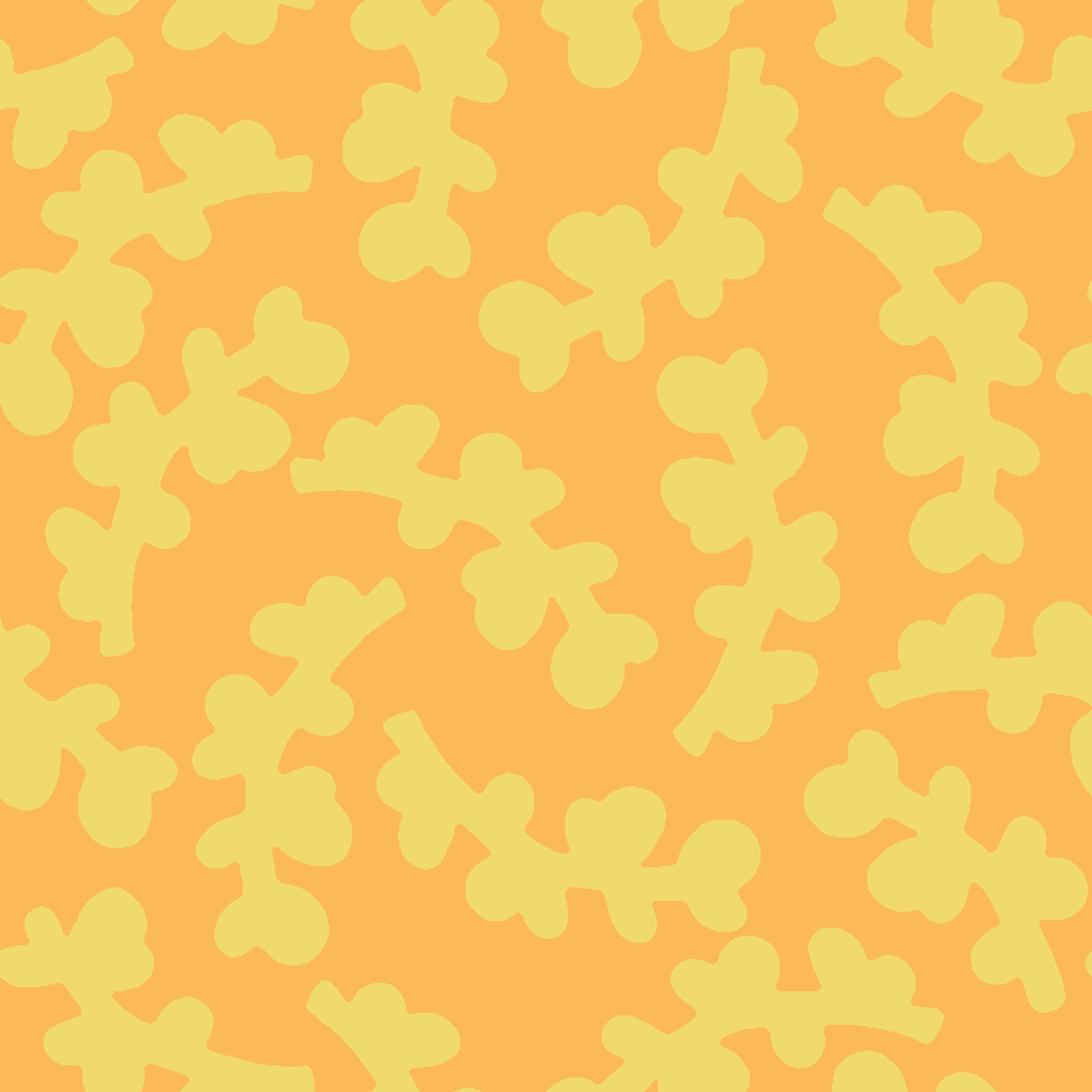 Curved Twigs on Gold & Yellow | Fabric by the Yard