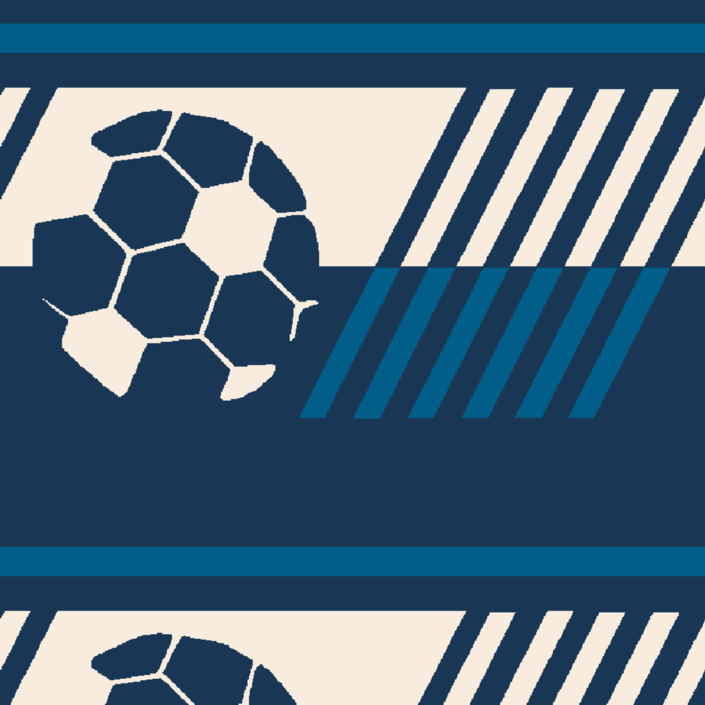 Soccer Stripe - Field Navy | Fabric by the Yard