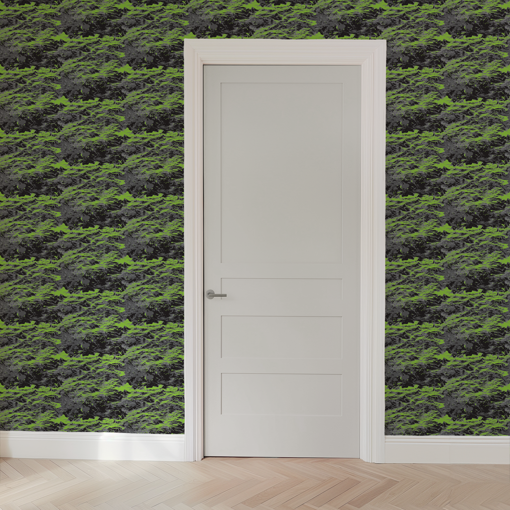 True Timber Caiman Flash Green | Peel & Stick Wallpaper