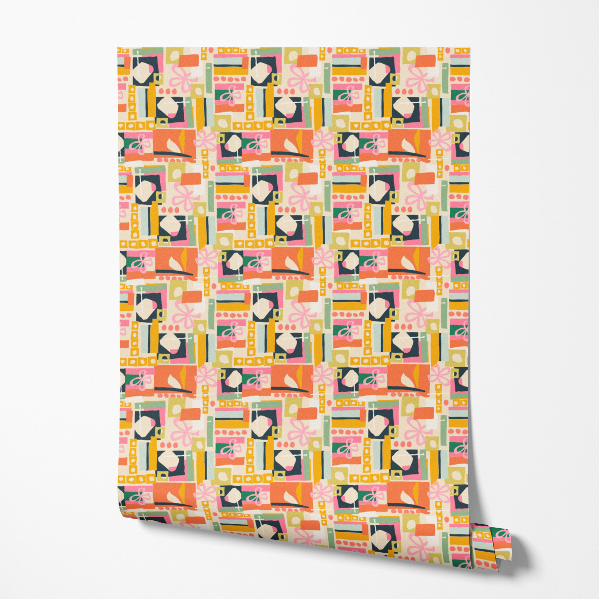 Breathe Live Explore Floral Fly Sunset | Peel & Stick Wallpaper