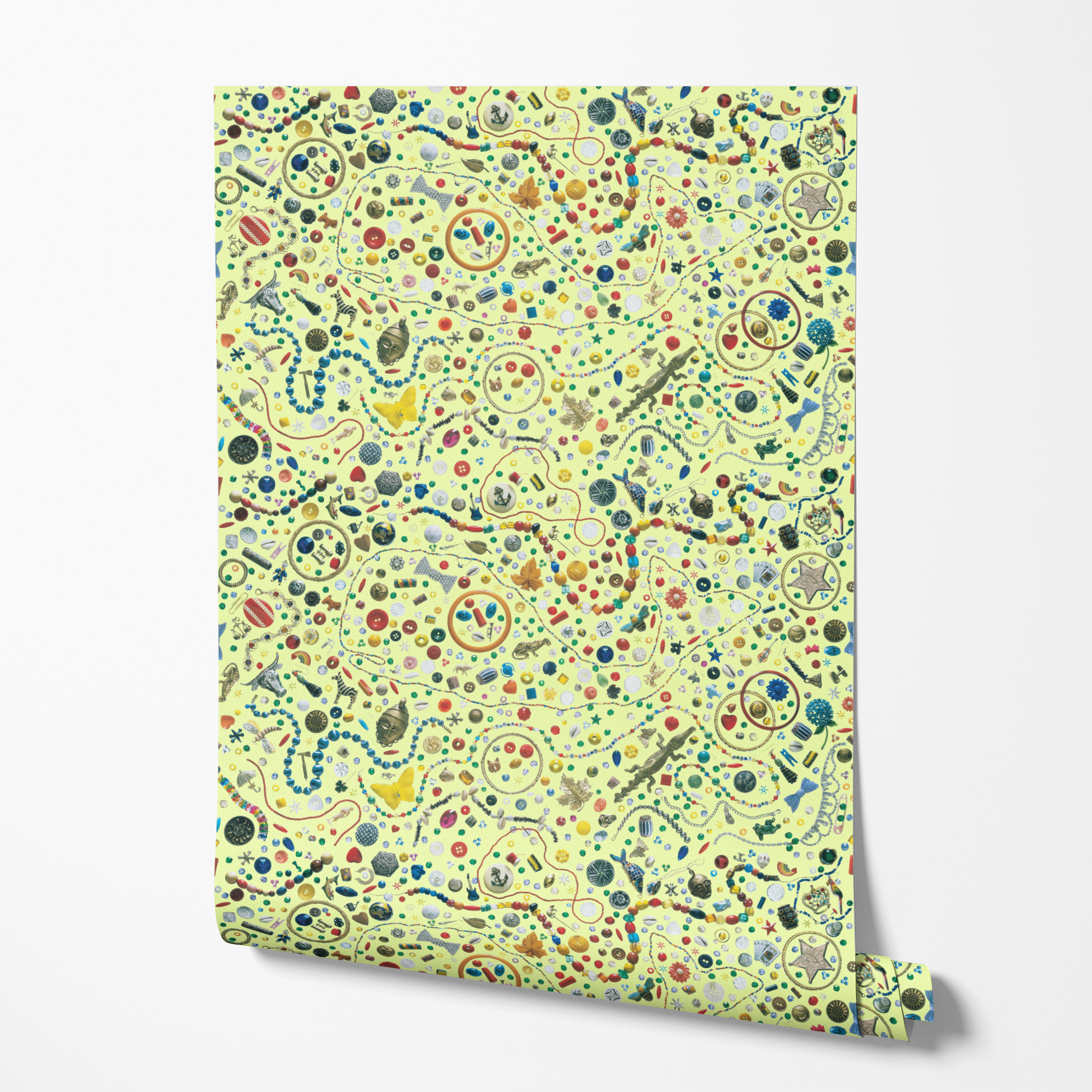 I Spy Mystery on Yellow | Peel & Stick Wallpaper