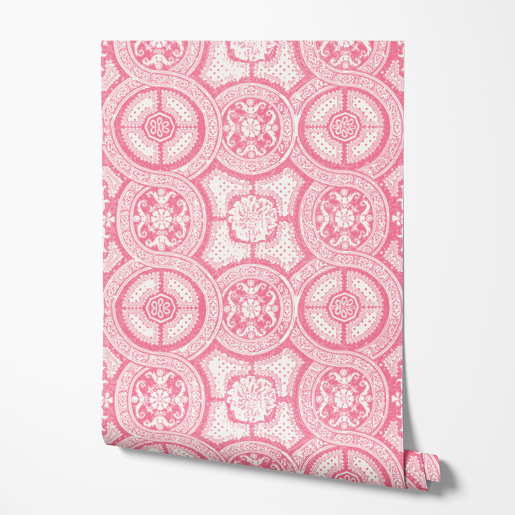 Romantic Sequence in Ruby | Peel & Stick Wallpaper