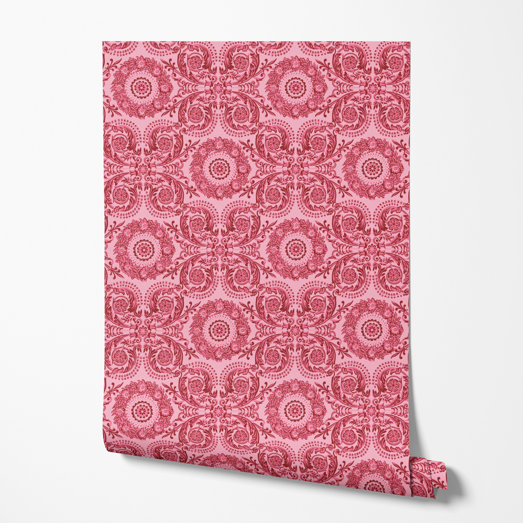 Infinite Romance in Blush | Peel & Stick Wallpaper