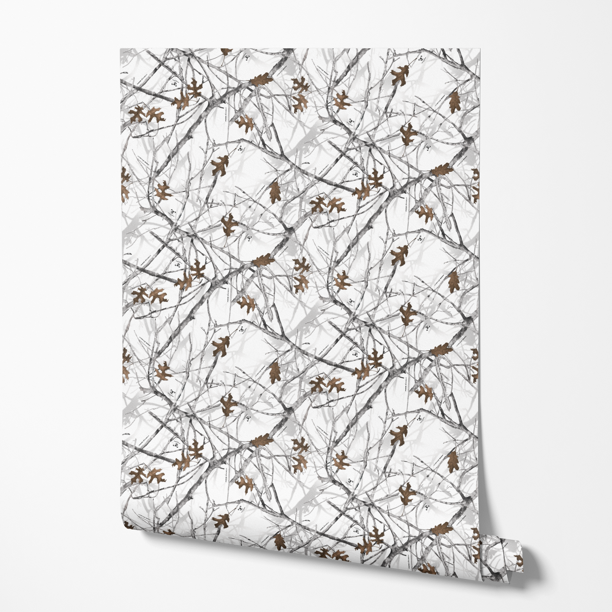 True Timber Conceal Snow Camo Forest Branches | Peel & Stick Wallpaper